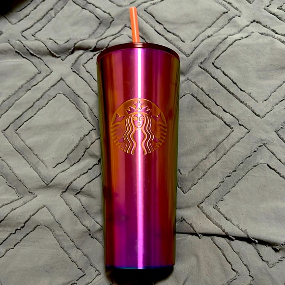 Starbucks | Kitchen | Starbucks Metal Chameleon Venti Tumbler | Poshmark